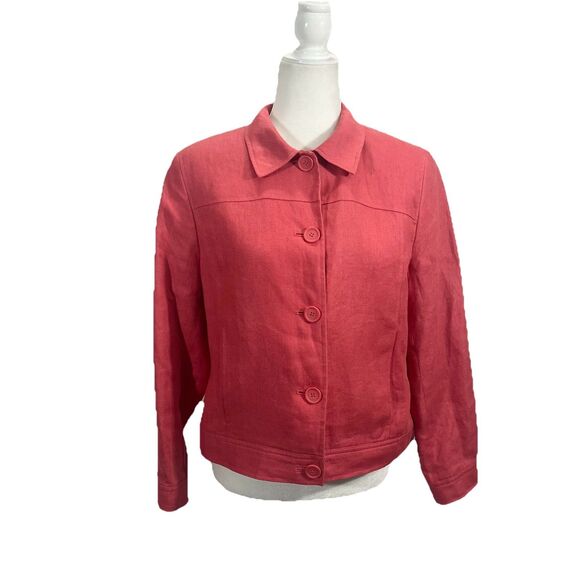 Appleseed's | Jackets & Coats | Appleseeds Irish Linen Coral Pink Lined ...